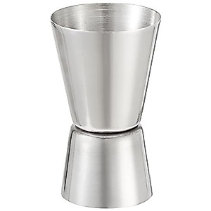 Amazon Basics 3-Piece Stainless Steel Bar Tools Set - 24oz Shaker, Mixing Spoon, Jigger