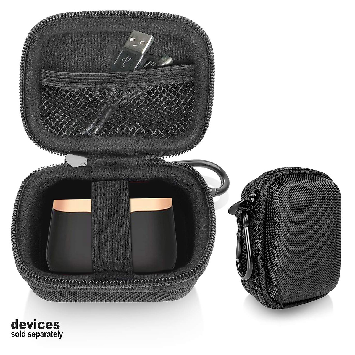 alltravel Protective case for Sony WF-1000XM3 Industry Leading Noise Canceling Truly Wireless Earbuds, with Full Protection from Shock, Shake, Scratch and Drop (Black case)