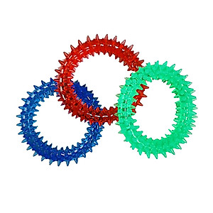 Whigetiy Pet Ring-Shape Molar Rod Durable Chew Toy Puppy Teething for Teething Cleaning Dog Ring Chew Ring Toy Teeth Cleaning Dog Teething Toy for Teeth Cleaning