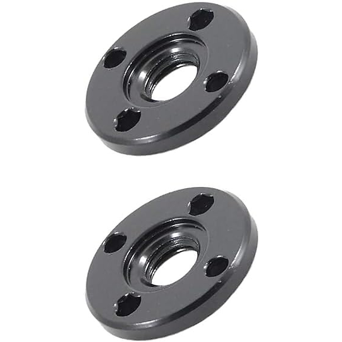 (2 Pack) N134467 Angle Grinder Nut Angle Grinder Hex Hole Flange Nuts Compatible with 636226-00 DWE402 DWE4012 DWE4120 Angle Grinder Replacement Parts - 5/8-11, black