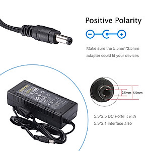 12V 6A Power Supply Adapter - AC Adapter 100-240V 50 60HZ DC 12 Volt 6A 72W Power Converter Transformer Charger 6amp 5.5mm x 2.5mm DC Plug for LED Strips Lighting, Router CCTV Camera COOLM