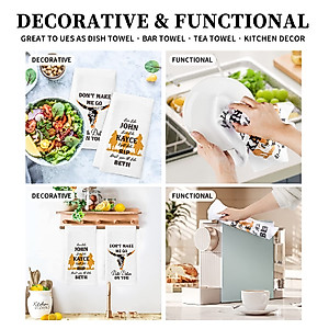 Agifteria TV Show Merchandise for Women, Beth Dutton for Men Funny Kitchen Towels Dutton Ranch Decor Merch Gifts Idea for Birthday Housewarming Don't Make Me Go Beth Dutton On You