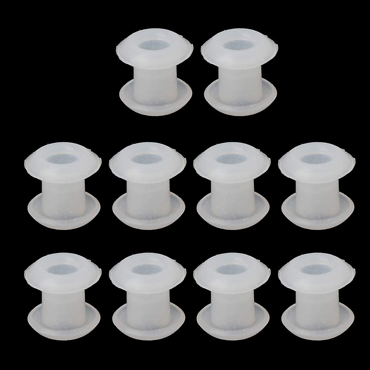 lixuesong 10 Pieces Silicone Rubber Stoppers Practical Ring Bead Spacer Durable Ring Spacer DIY Jewelry Making Accessories