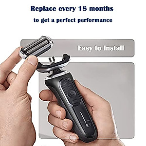 Series 7 70B Shaver Head Replacement Fit for Braun Series 7 Electric Razor for Men, 70B Electric Shaver Replacement Heads Blades Compatible with Braun Series 7 7720, 750CC, 760CC, 765C, Easily Attach