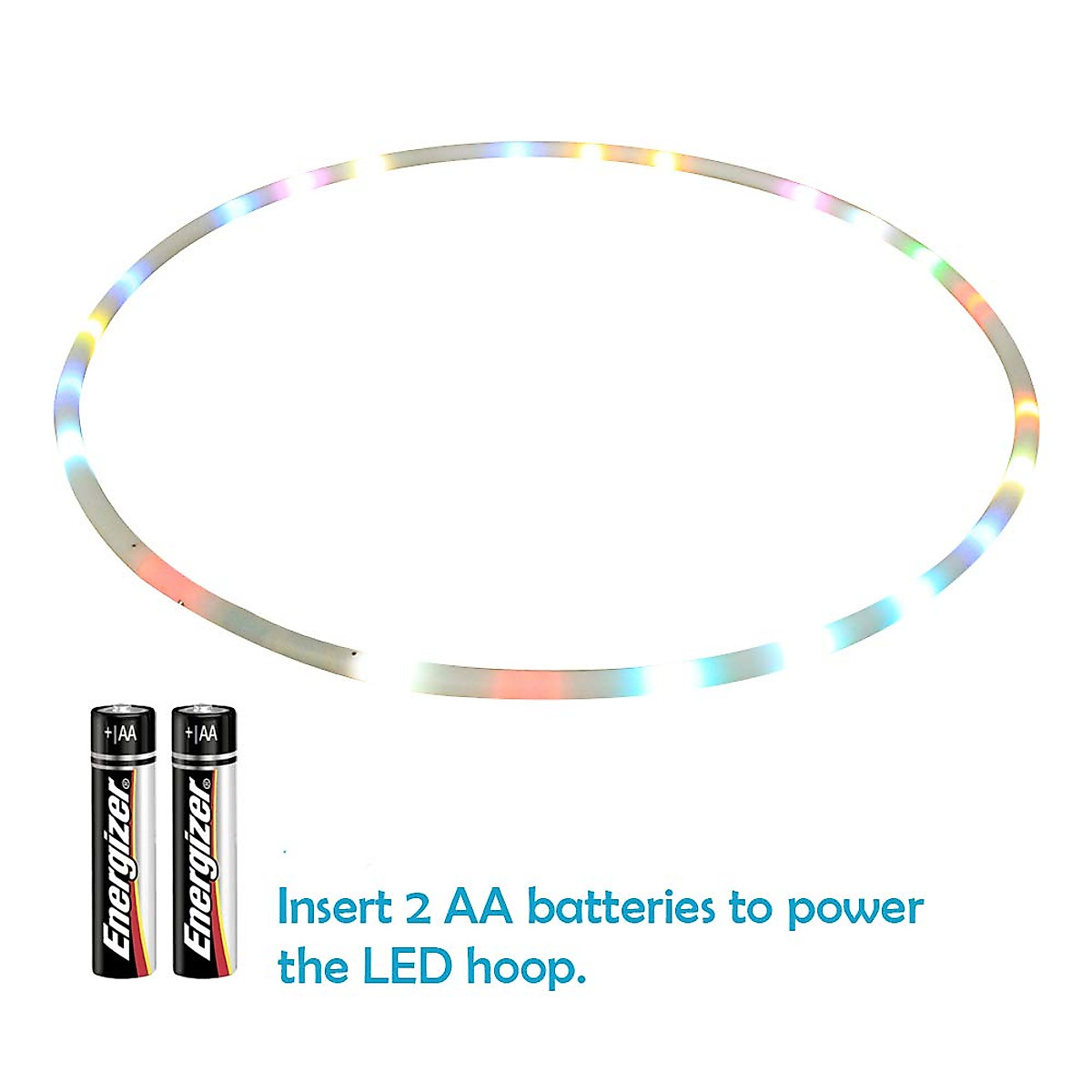 36 inch LED Hula Hoop, willway 28 Color Strobing and Changing Hula Hoop for Kids and Adults - Lightweight & Collapsible (28 inch)
