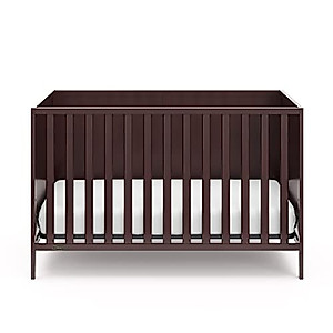 Graco Theo Convertible Crib (Espresso) – Converts from Baby Crib to Toddler Bed and Daybed, Fits Standard Full-Size Crib Mattress, Adjustable Mattress Support Base