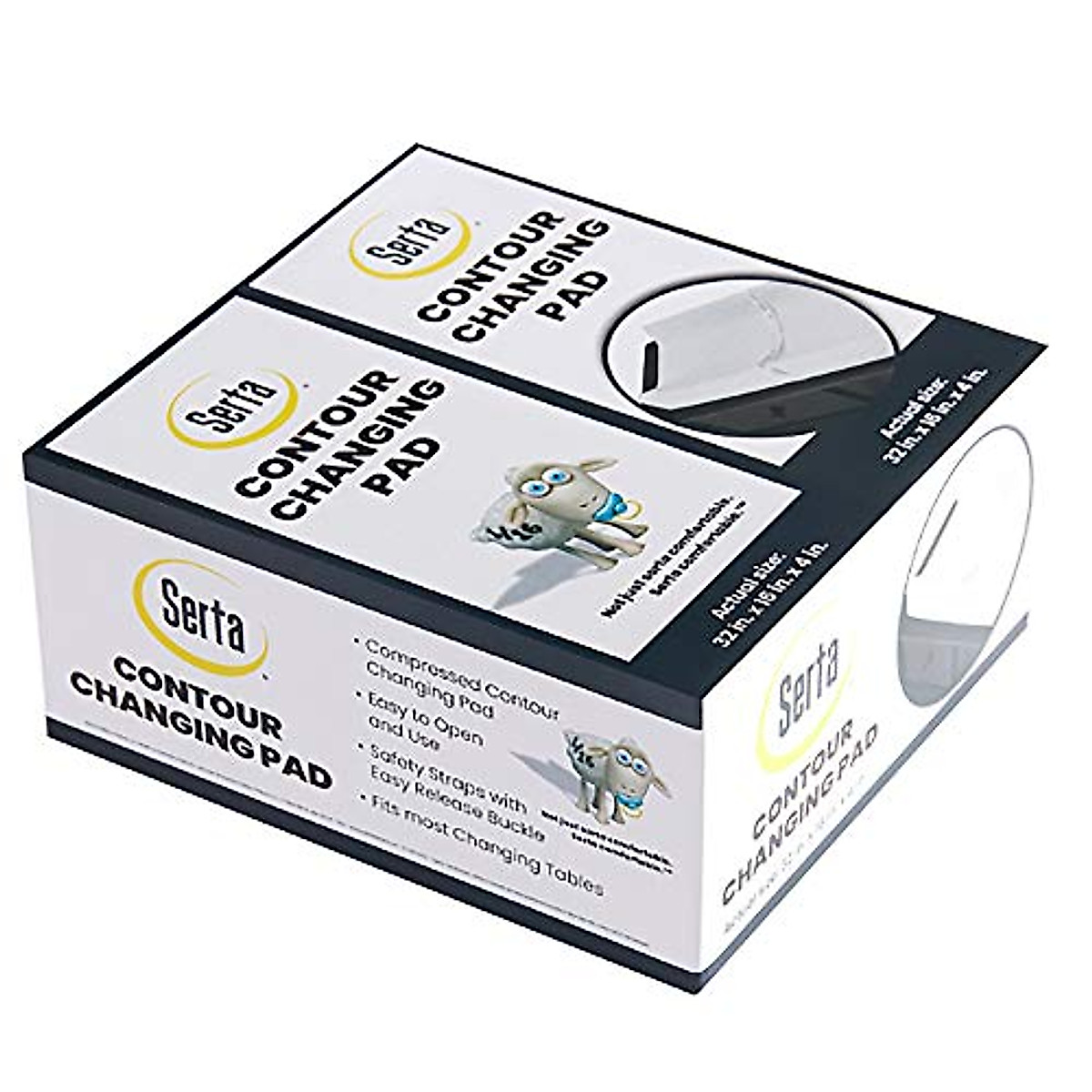 Serta Foam Contoured Changing Pad with Waterproof Cover