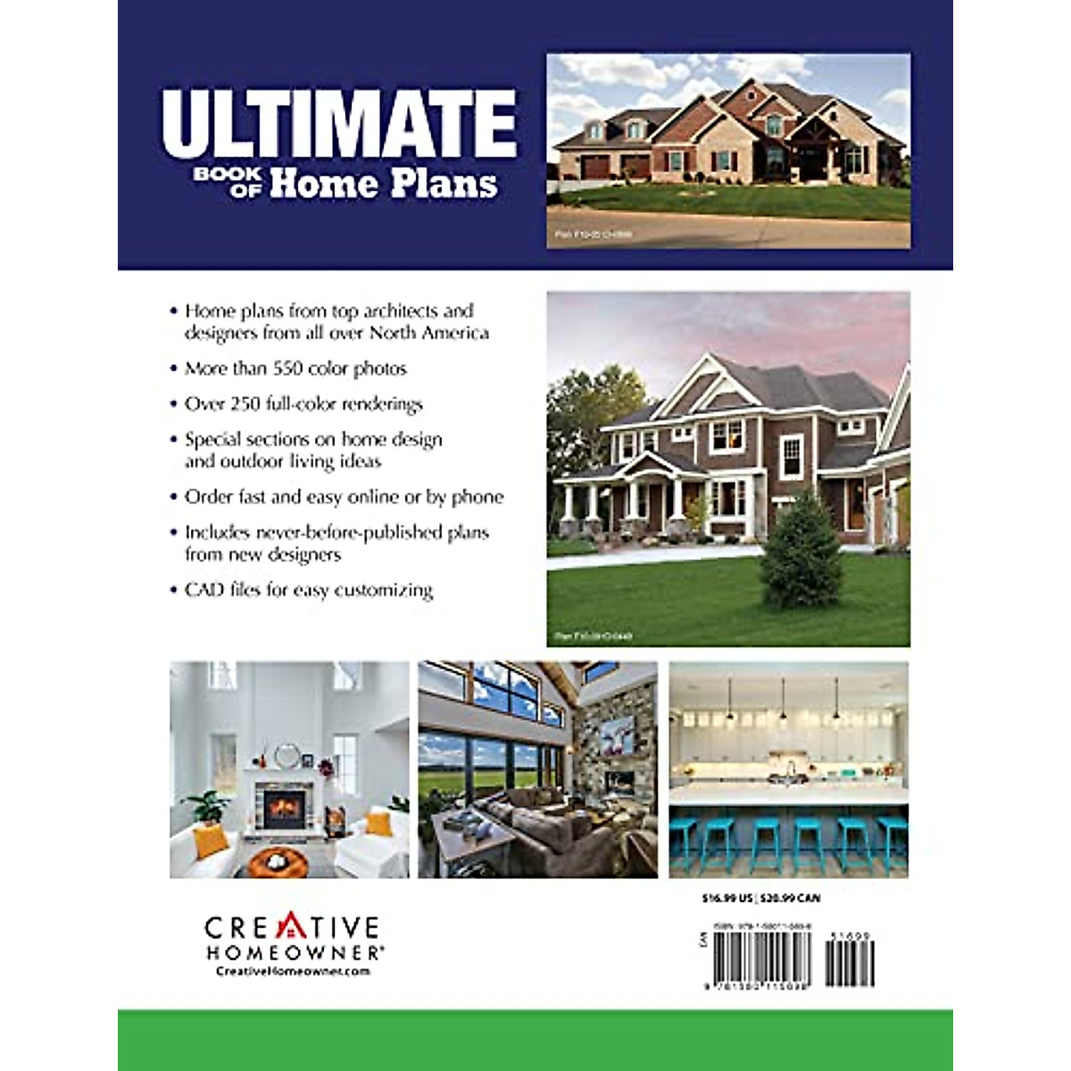 Ultimate Book of Home Plans, Completely Updated & Revised 4th Edition: Over 680 Home Plans in Full Color: North America's Premier Designer Network: Sections on Home Design & Outdoor Living Ideas