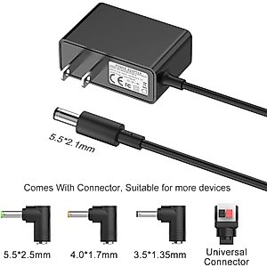 12V 500mA Power Supply Adapter for Yamaha Keyboard YPT, PSR, YPG, DGX, DD, EZ and P Digital Piano and Portable Keyboard Series, Replacement PA-130 PA-130B Keyboard Power Cord