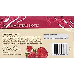 Celestial Seasonings Raspberry Zinger Tea, 20 ct