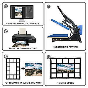 MAIKESUB Sublimation Blank Blanket 53 x 41.3 Inches Custom Personalised Photo 15 Panel Gifts for Family and Friends on Christmas Wedding Mothers Day Father Day
