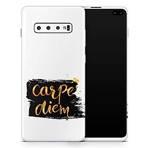 DesignSkinz Lux Carpe Diem Protective Vinyl Decal Wrap Skin Cover Compatible with The Samsung Galaxy S20 (Screen Trim & Back Glass Skin)
