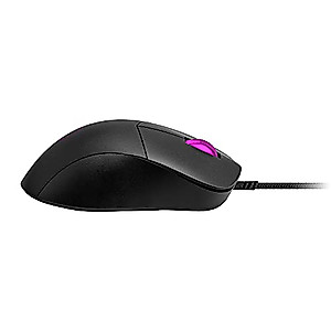 Cooler Master MM730 Wire Gaming Mouse Black, Adjustable 16,000 DPI, Palm|Claw Grip, PixArt Optical Sensor, Ultraweave Cable, PTFE Feet, RGB Lighting (MM-730-KKOL1)
