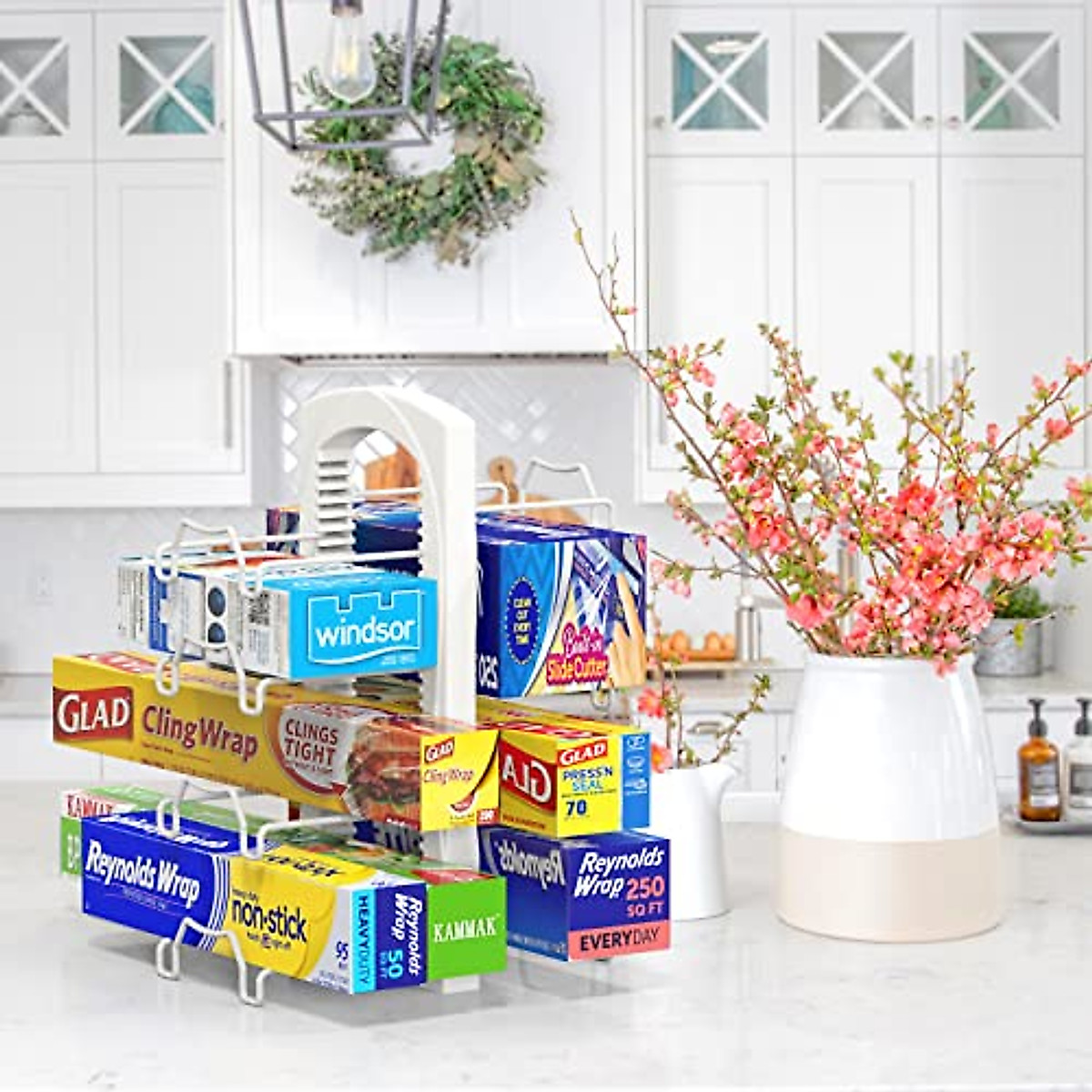 SimpleHousewares Adjustable Kitchen Wrap Organizer