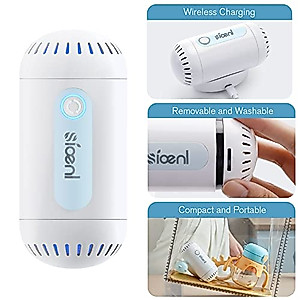 Sioenl Fruit and Vegetable Washing Machine - Dual-Core Fruit Cleaner Device in Water, Kitchen Gadgets Capsule Pesticide Purifier with OH-ion Purification Technology for Deeply Clean