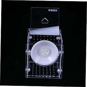 POPETPOP 4 Pcs Fish Acrylic Incubator Aquatic Pet Supplies Fish Hatchery Cage Fish Tank Tool Box Ornamental Fish Terrarium Baby Small Fish Aquarium