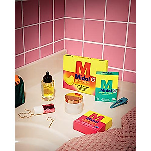 Midol Complete Caffeine Free Period Pain Relief, 24 Count & Midol Heat Vibes Menstrual Pain Relief Patch, 6 Count