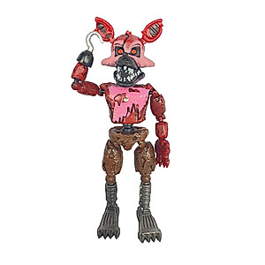 LUNK 6 Pcs Five Night Game Articulated Action Figure Toys, Collectible Figure Dolls,Toys Gifts for All Kids, Cake Topper Decorations 5.5 inch