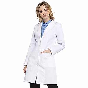 Cherokee Professionals Women Scrubs Lab Coats 36" 2319, XL, White