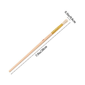 Yardwe 8pcs Pollination Brush Vegetable Pollinator Brush Round Paint Brush Pollen Sprayer Brush Garden Fruit Pollinator