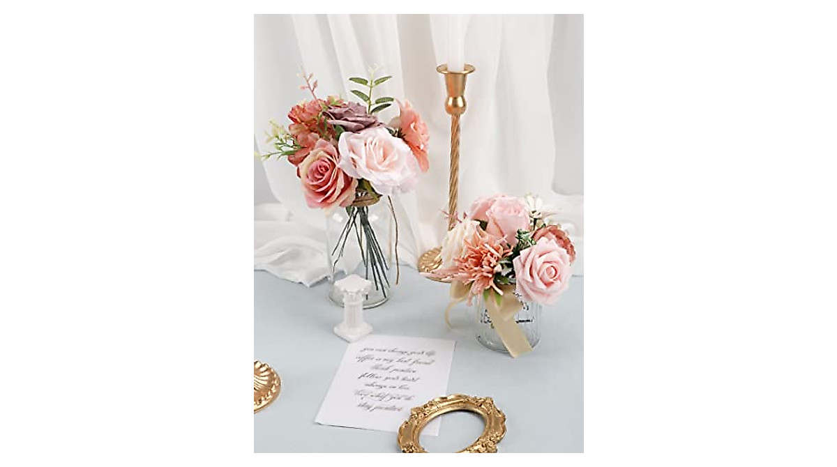 Beautiful Dusty Rose Artificial Flowers for Weddings & Decor