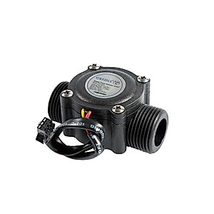 GREDIA 3/4" Water Flow Sensor Food-Grade Switch Hall Effect Flowmeter Fluid Meter Counter 1-60L/min