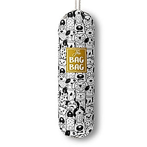 Grocery Bags Holder Organizer For Shopping Bags，Wall Mount Plastic Bags Storage Container Dispensers, Pet Lovers Home Kitchen Gifts For Women, Family, Friends, Dog Mom, Dog Dad