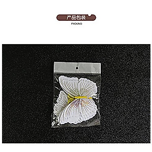 3D Stereo Simulation Flash Butterfly Wall Decoration Living Room Bedroom self-Adhesion Wall Paste Waterproof Creative Refrigerator Sticker (Black)