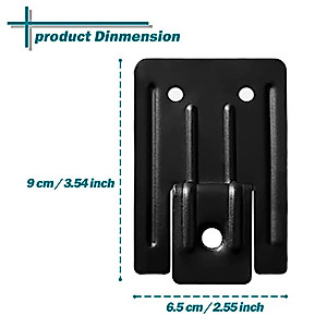 Non Slip Mattress Gaskets for Bed Frame, Mattress Holder in Place Gripper, Mattress Gaskets Anti-Slip Baffle Fit for Metal Bed Frames Wide Applicability Mattress Holder Easy to Assemble 6 pcs (Black)