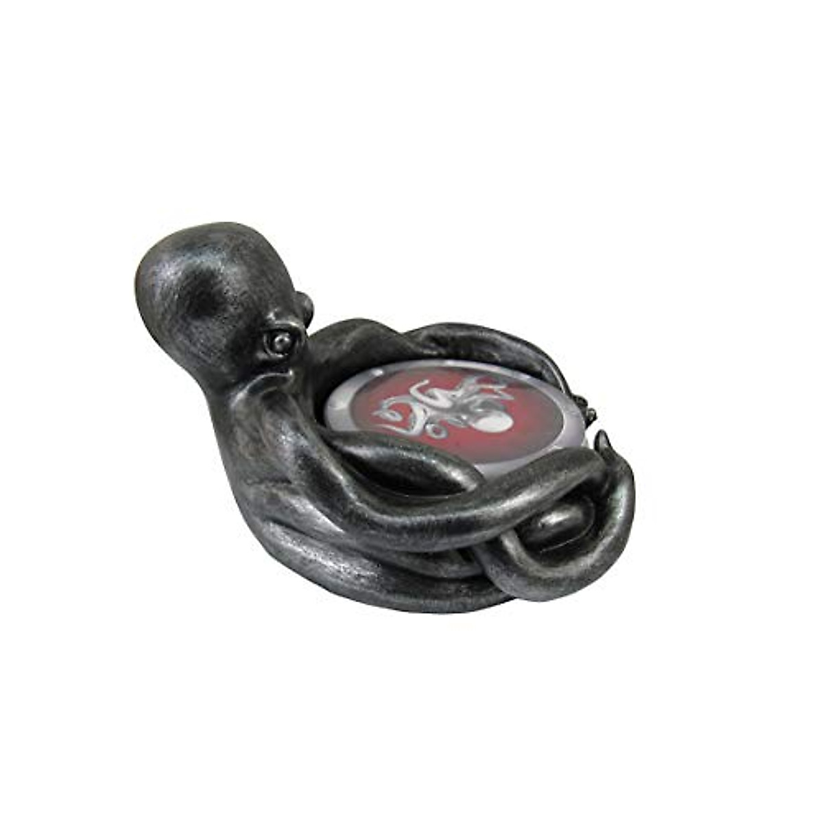 World of Wonders Octopus Drink Coasters Absorbent with Holder | Outdoor Coaster and Housewarming Gifts for New Home | Coasters Set of 4 | Ocean Coasters for Drinks - 6"