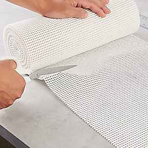 Amazon Basics Non-Adhesive Shelf and Drawer Liner - White, 12" x 20'