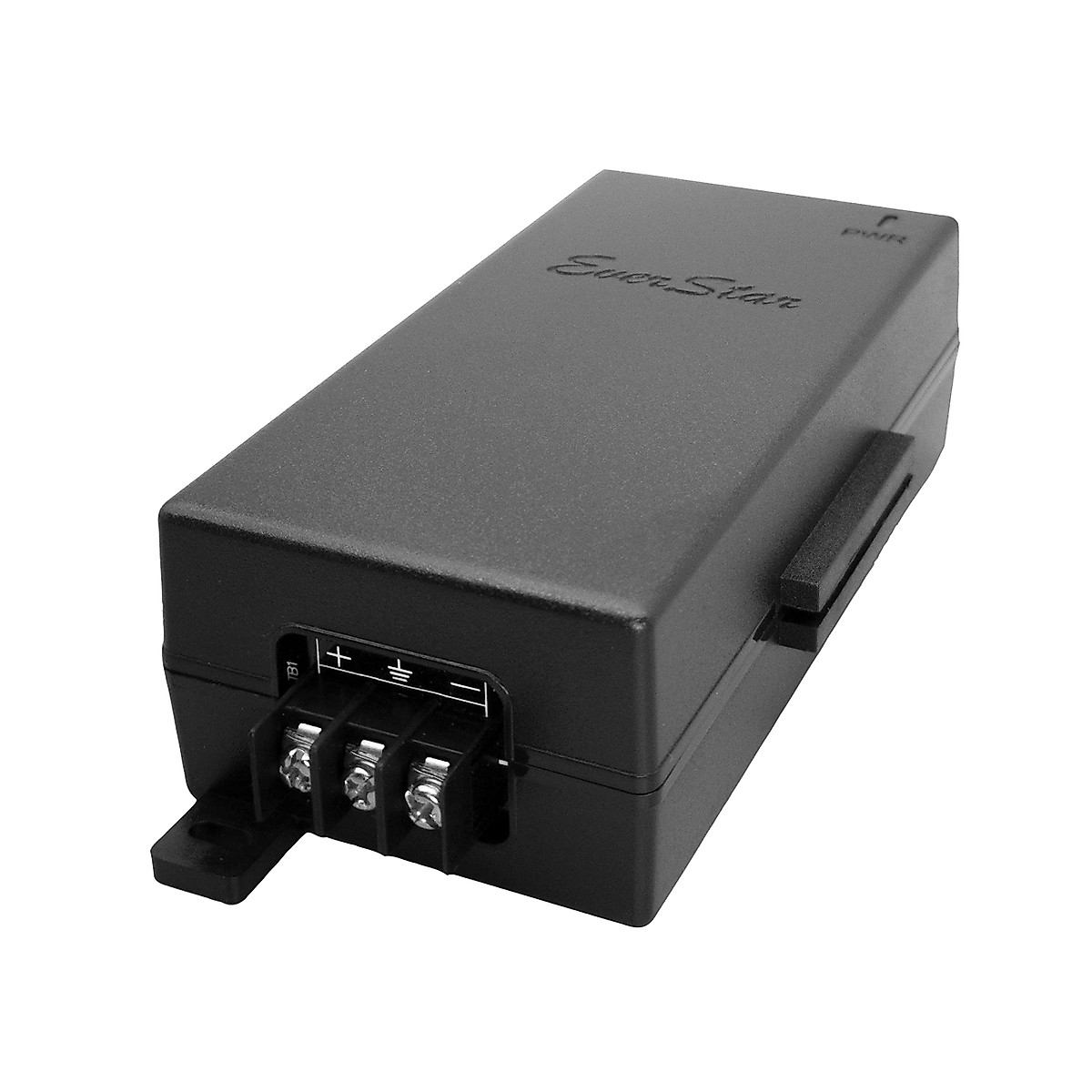 EverStar iPoE-17W48GDW-af Gigabit | 9-36V DC in | 48V/0.35A 17W DC PoE Out | DC-DC Converter + 802.3af Mode A&B PoE Injector | Black