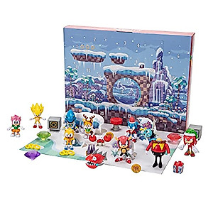 Sonic The Hedgehog Advent Calendar - 24 Surprises with Exclusive Collectible 2.5 Inch Holiday Action Figures!
