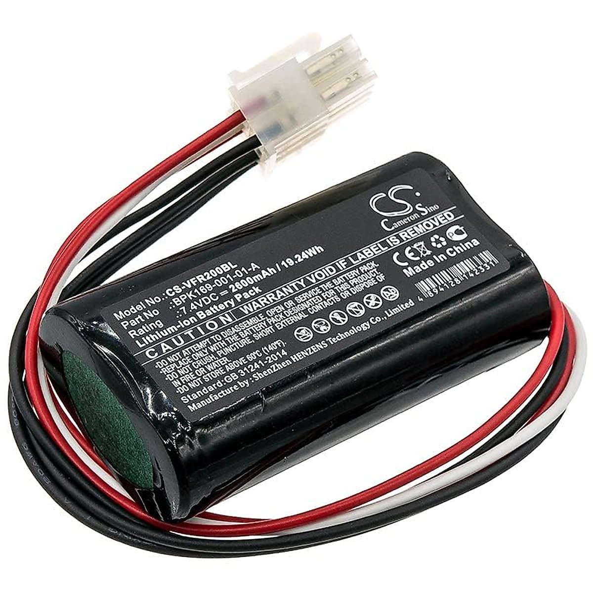 VI VINTRONS BPK169-001-01-A Battery Replacement Compatible for VERIFONE PCA169-001-01, Ruby 2, Ruby CI,