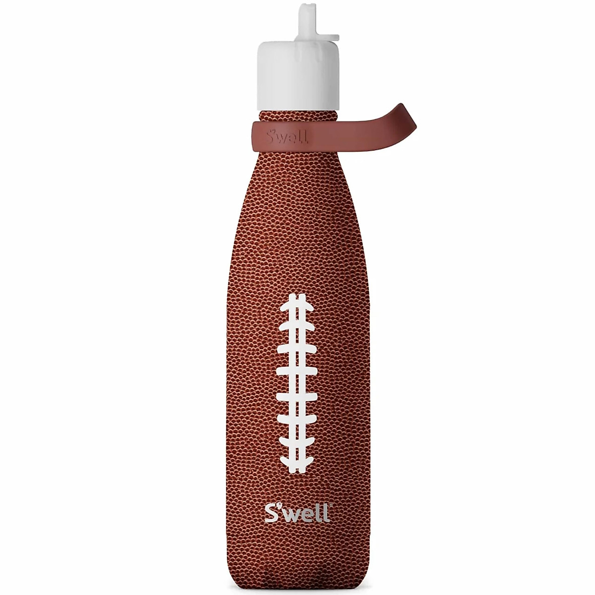 S'well Stainless Steel Water Bottle with Flip Straw Cap and Handle, 17oz, End Zone, Triple Layered Vacuum Insulated Containers Keeps Drinks Cold for 36 Hours and Hot for 10, Perfect for On the Go