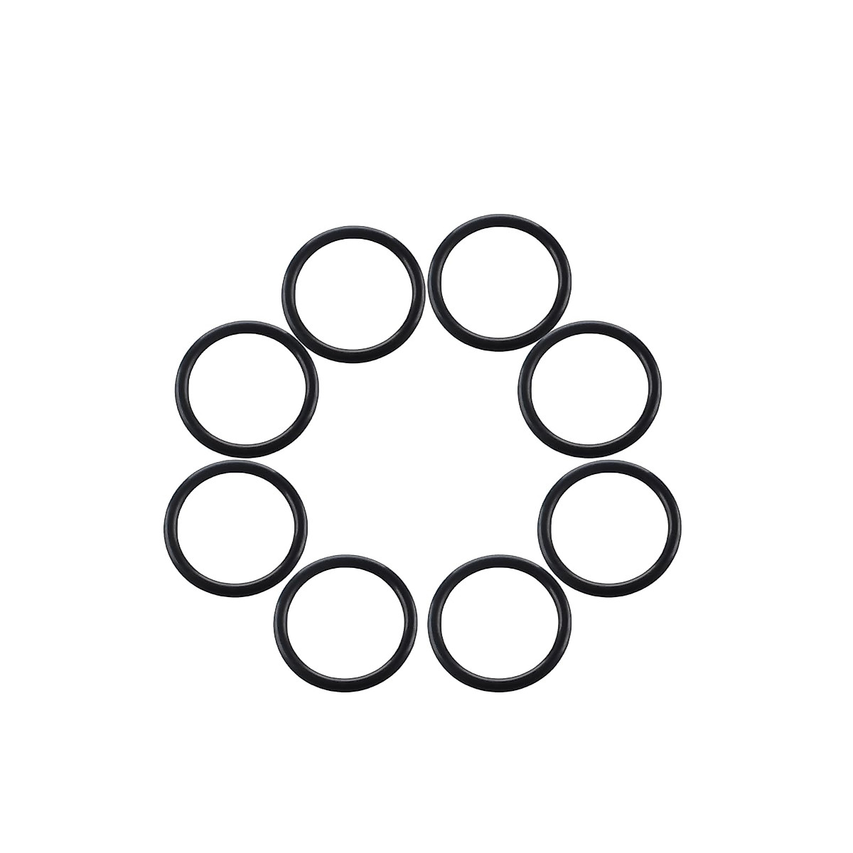 (8 Pack) O-Ring Fits Plunger O-Rings for T&S Brass 010389-45 Plunger Rubber O-Ring for 3-Tier Sink Wastewater Drain Valve Twist Rubber Stopper Oring