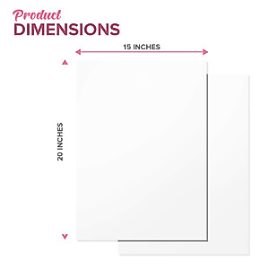 Basic Solid White Bulk Tissue Paper 15" x 20" - 100 Sheets