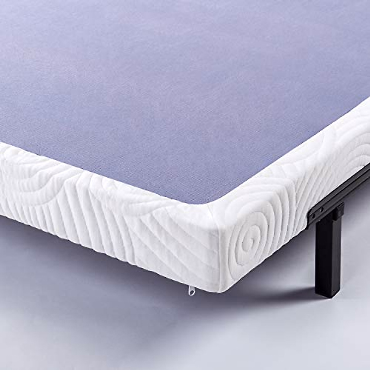 ZINUS Metal Box Spring with Wood Slats, 4 Inch Mattress Foundation, Sturdy Steel Structure, Easy Assembly, Full