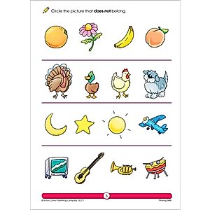 School Zone - Thinking Skills Workbook - 64 Pages, Ages 3 to 5, Preschool to Kindergarten, Problem-Solving, Logic & Reasoning Puzzles, and More (School Zone Get Ready!™ Book Series)
