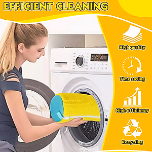 Ruirgo Shoe Washing Bag for Washing Machine – 360° Deep Cleaning, Unstain Laundry Shoe Bag for Washer and Dryer, Perfect for Sneakers, Tennis Shoes - Yellow 2 Pcs