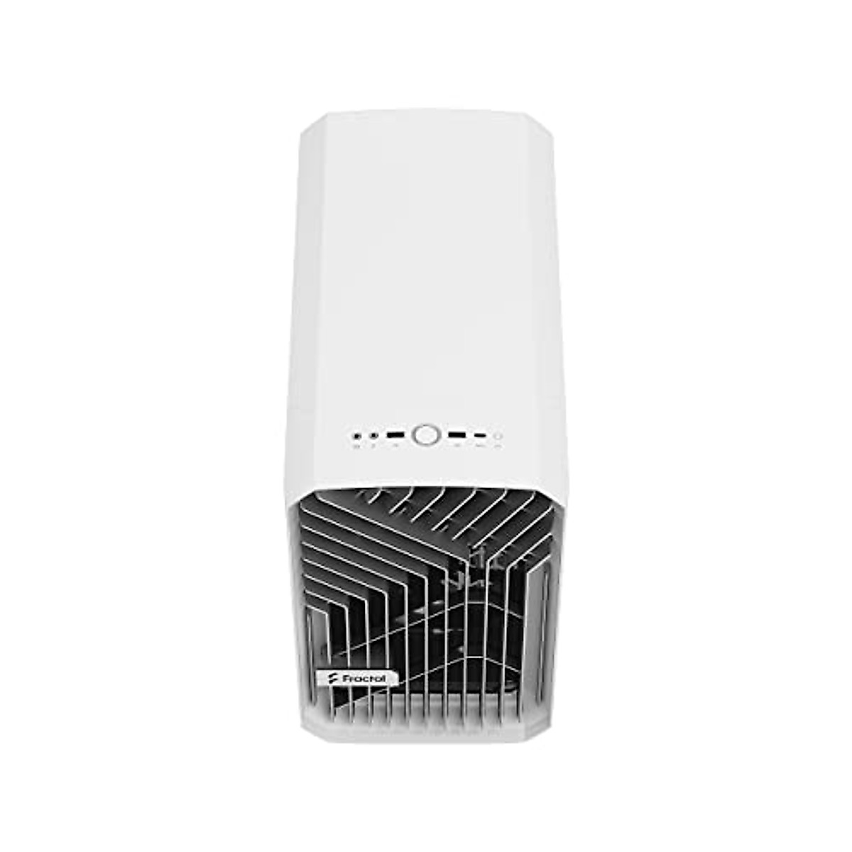 Fractal Design Torrent Nano White - Clear Tint Tempered Glass Side Panel - Open Grille for Maximum air Intake - 180mm PWM Fan Included - Type C - mITX Airflow Mini Tower PC Gaming Case