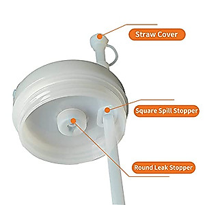For Stanley Cup Accessories H2.0, Including 2 Stanley Cup Spill Stopper, 2 Stanley Straw Cap Cover, 2 Stanley Tumbler Leak Proof Plug, Silicone Accessories for Stanley 40 oz 30 oz Tumbler with Handle
