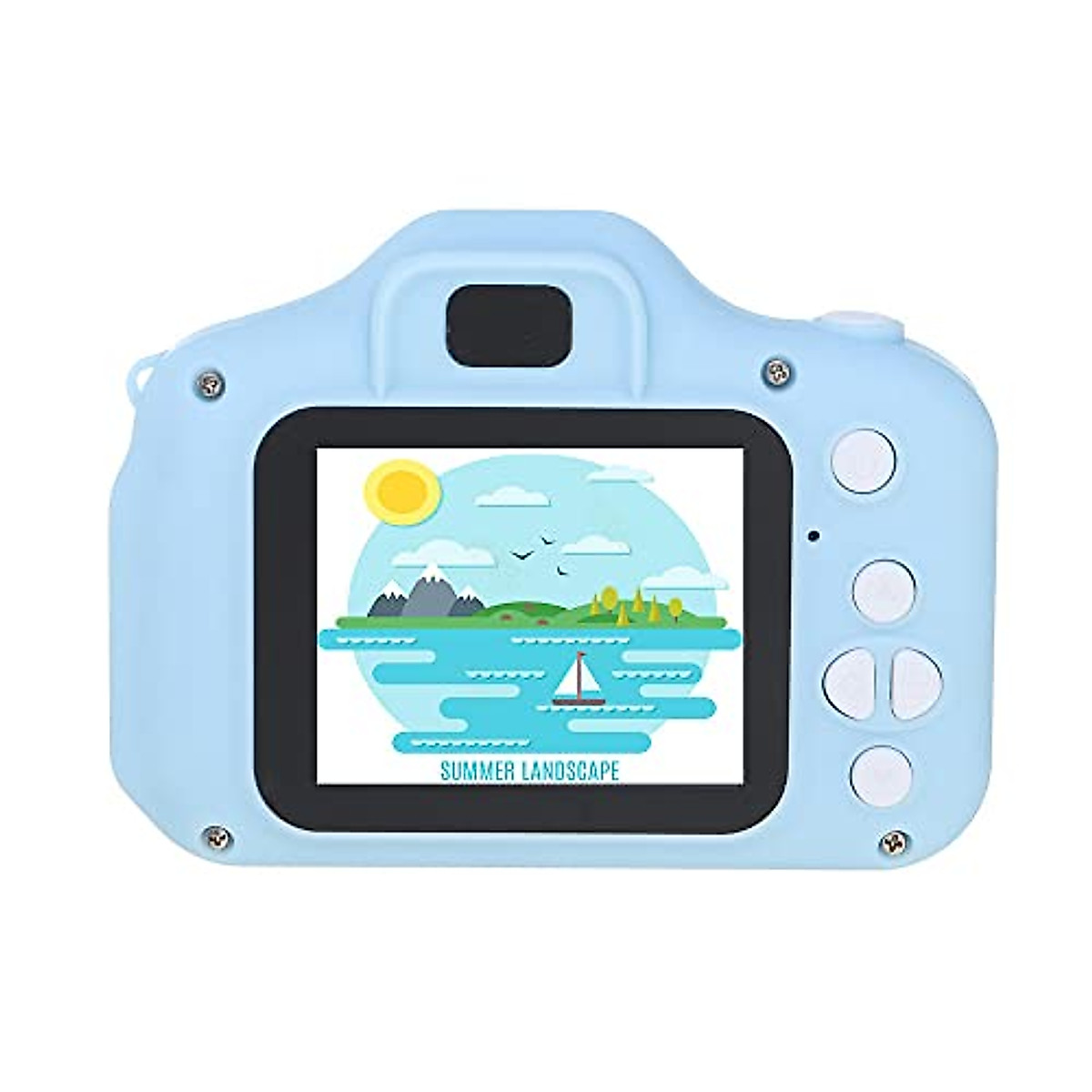 2MP 1080P HD 2.0 Inch Screen Rechargeable Mini Children Kids Camera (Blue)