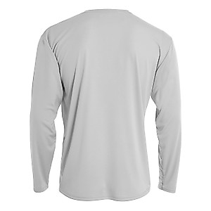 Hardcore Mens Long-Sleeve UV Sun Protection T-Shirt | Light Weight Loose Fitting Quick-Dry Rash Guard Water Shirt for Swimming, Fishing, Hiking, and SPF Protection