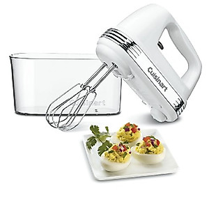 Cuisinart HM-90S Power Advantage Plus 9-Speed Handheld Mixer with Storage Case, White