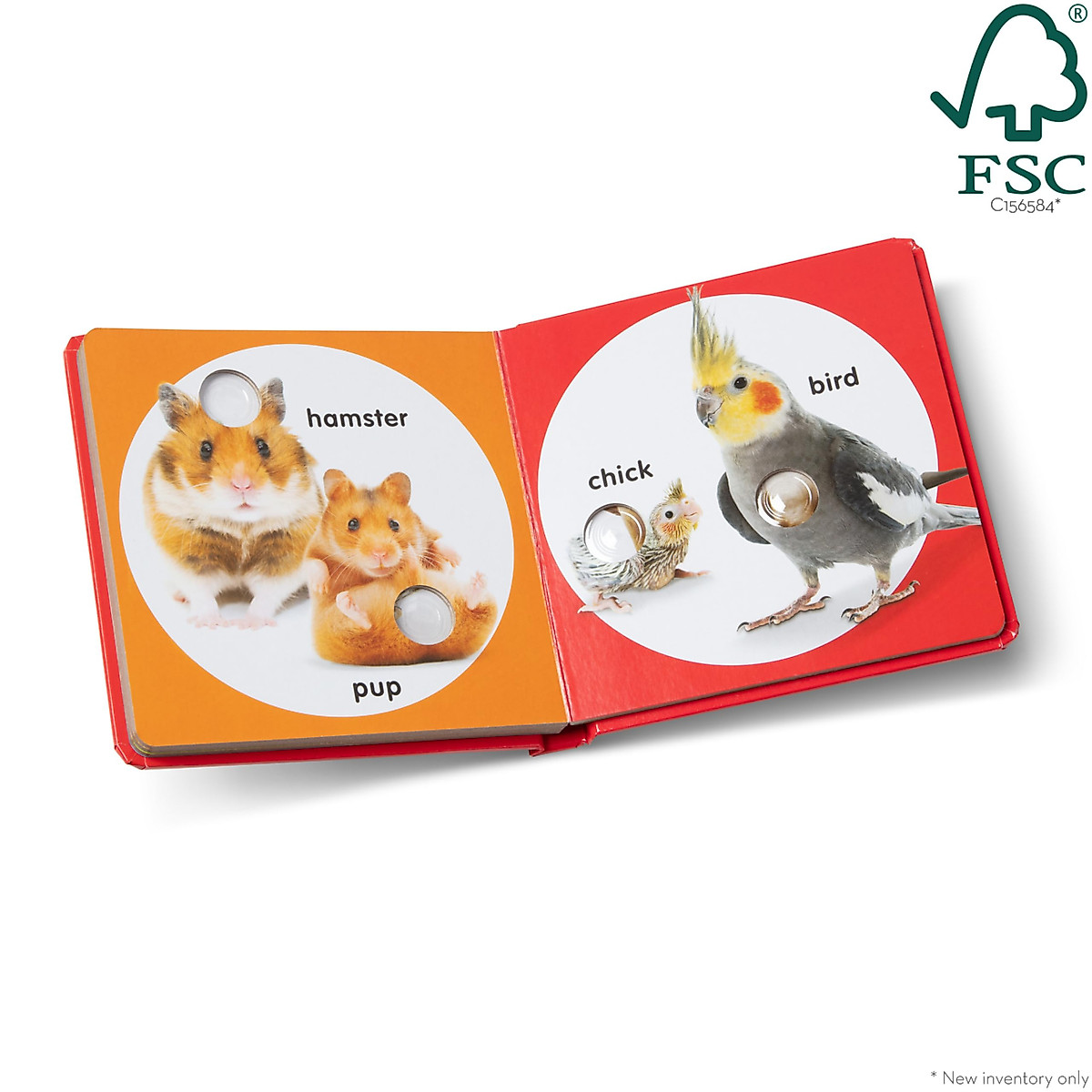 Melissa & Doug Children’s Book – Poke-a-Dot: Pet Families (Board Book with Buttons to Pop)