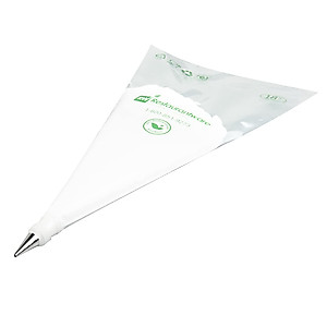 Restaurantware Pastry Tek Piping Tip 1 Round Round Tip For Icing - #6 Corrosion-Resistant Stainless Steel Icing Tip Dishwasher-Safe Decorate Cupcakes Cakes or Cookies