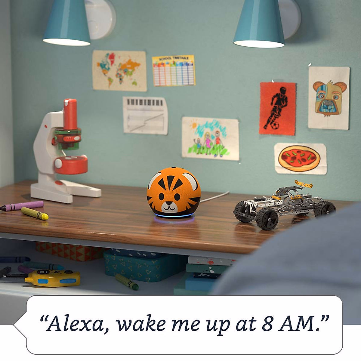 Echo Dot (4th Gen, 2020 release) Kids | Designed for kids, with parental controls | Panda