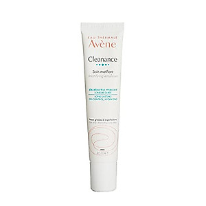 Eau Thermale Avène - Cleanance Mattifying Emulsion Lotion - Matte Finish - 24 Hour Hydration For Oily, Blemish-Prone Skin - 1.35 fl.oz. (Pack of 1)