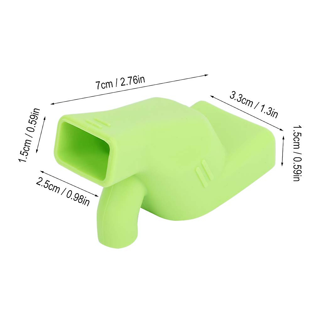 Alvinlite Faucet Extender for Toddlers,Silicone Sink Extender Cute Faucet Cover Kids Hand Wash Helper Water Spout Extender for Bathroom Sink Kitchen Counter(Green)